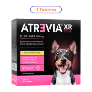 Atrevia XR Small Antipulgas Para Perro 4.5 A 10Kg 1 Tableta