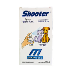Microsules Shooter Spray Antipulgas Para Perro Y Gato Con Fipronil 120Ml